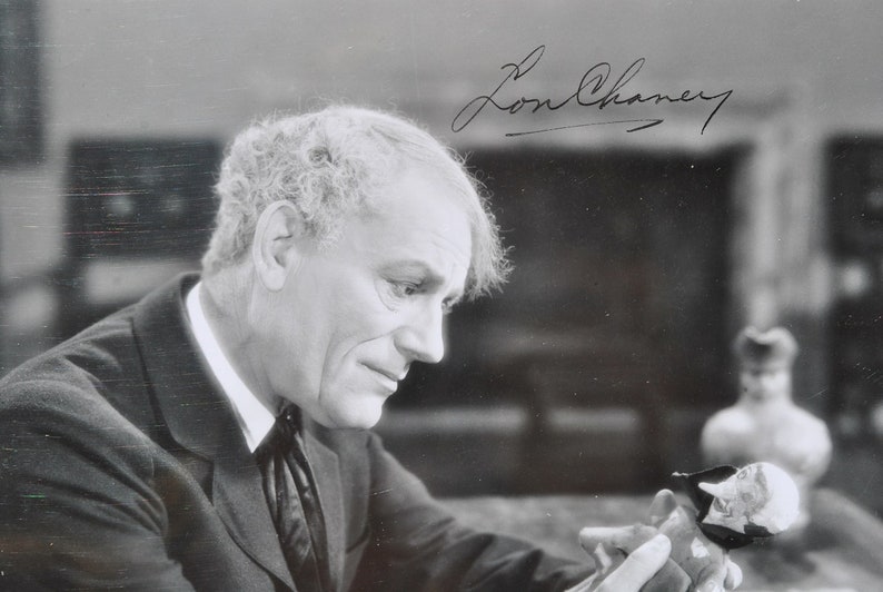 Lon CHANEY Sr. Signed Photo - the Man of a THOUSAND Faces W/coa - Etsy