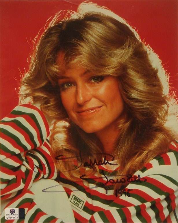 Farrah Fawcett Signed Photo Charlies Angels Lee Majors Wcoa Etsy 8274