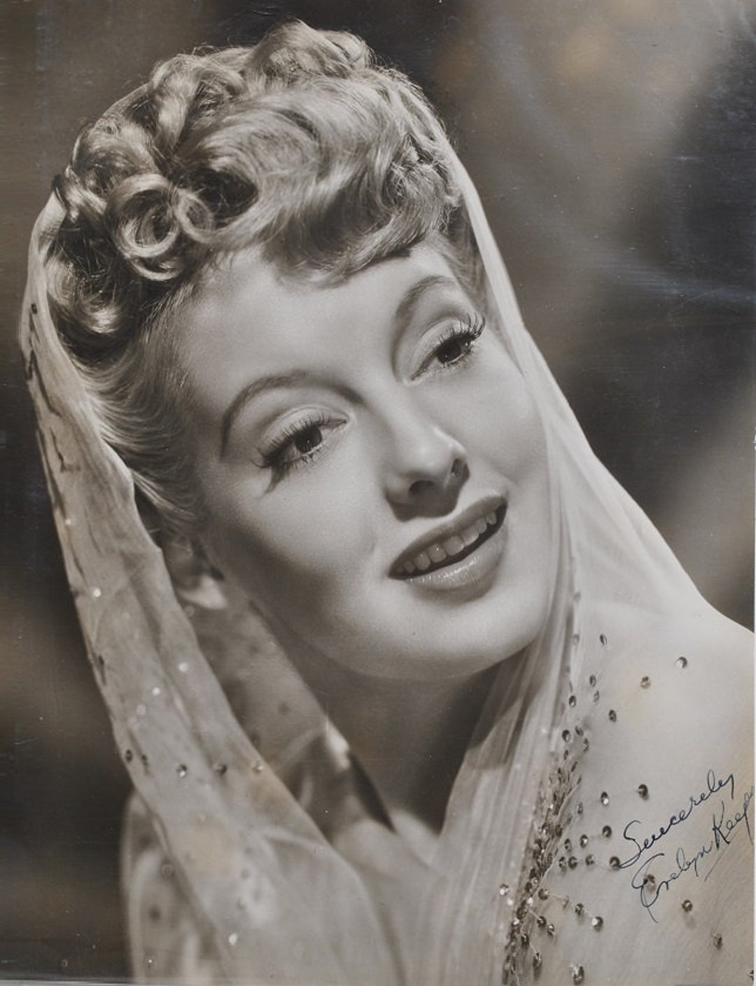 EVELYN KEYES Signed Photo - Gone With the Wind 11"x 14" W/coa - Etsy