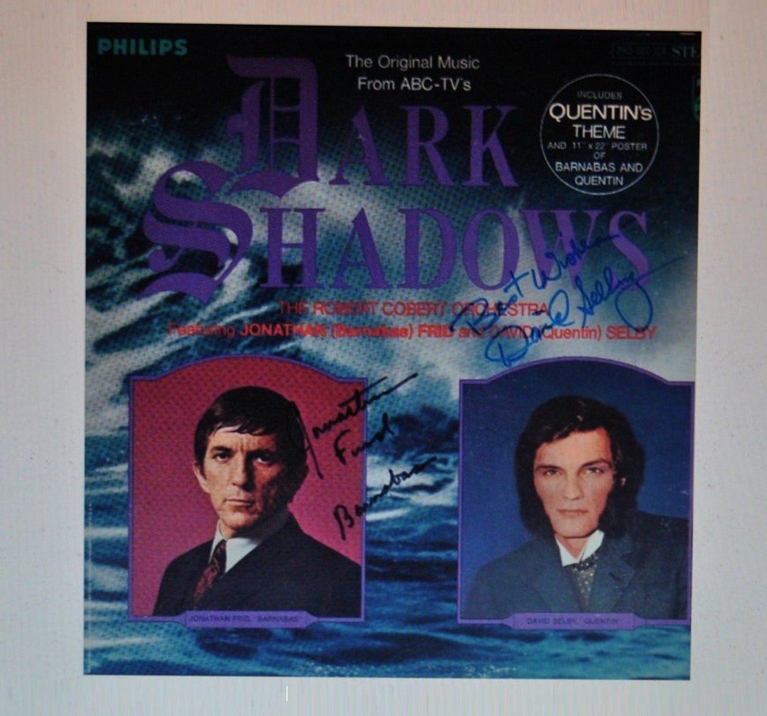 DARK SHADOWS Rare Cast Signed Album X2 - Jonathan Frid, David Selby W ...