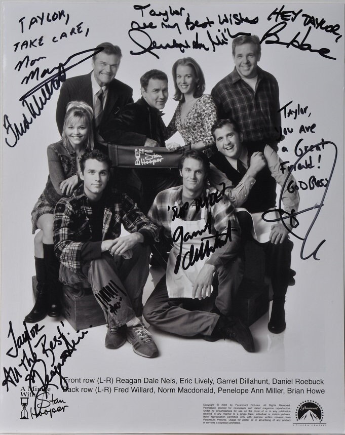 A MINUTE With STAN HOOPER Cast Signed Photo X6 – Reagan Dale Neis, Fred ...