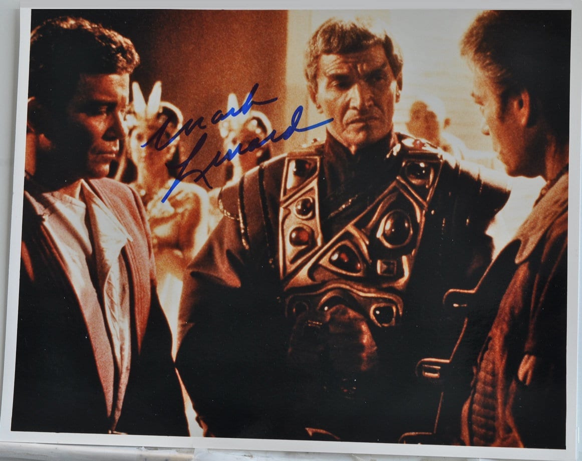 MARK LENARD SIGNED Photo Star Trek, Sarek W/coa - Etsy