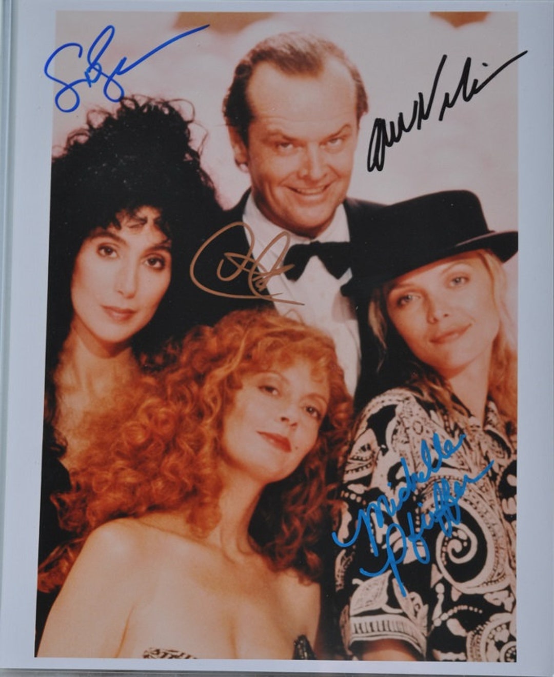 WITCHES OF EASTWICK Cast Signed Photo X4 – Jack Nicholson, Cher + W/coa ...