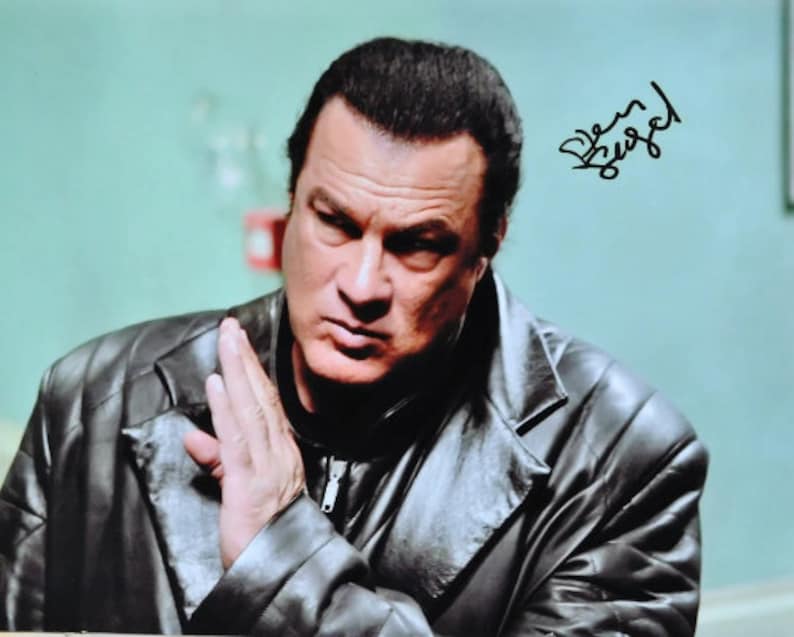 STEVEN SEAGAL SIGNED Photo 7th-dan Black Belt in Aikido - Etsy UK