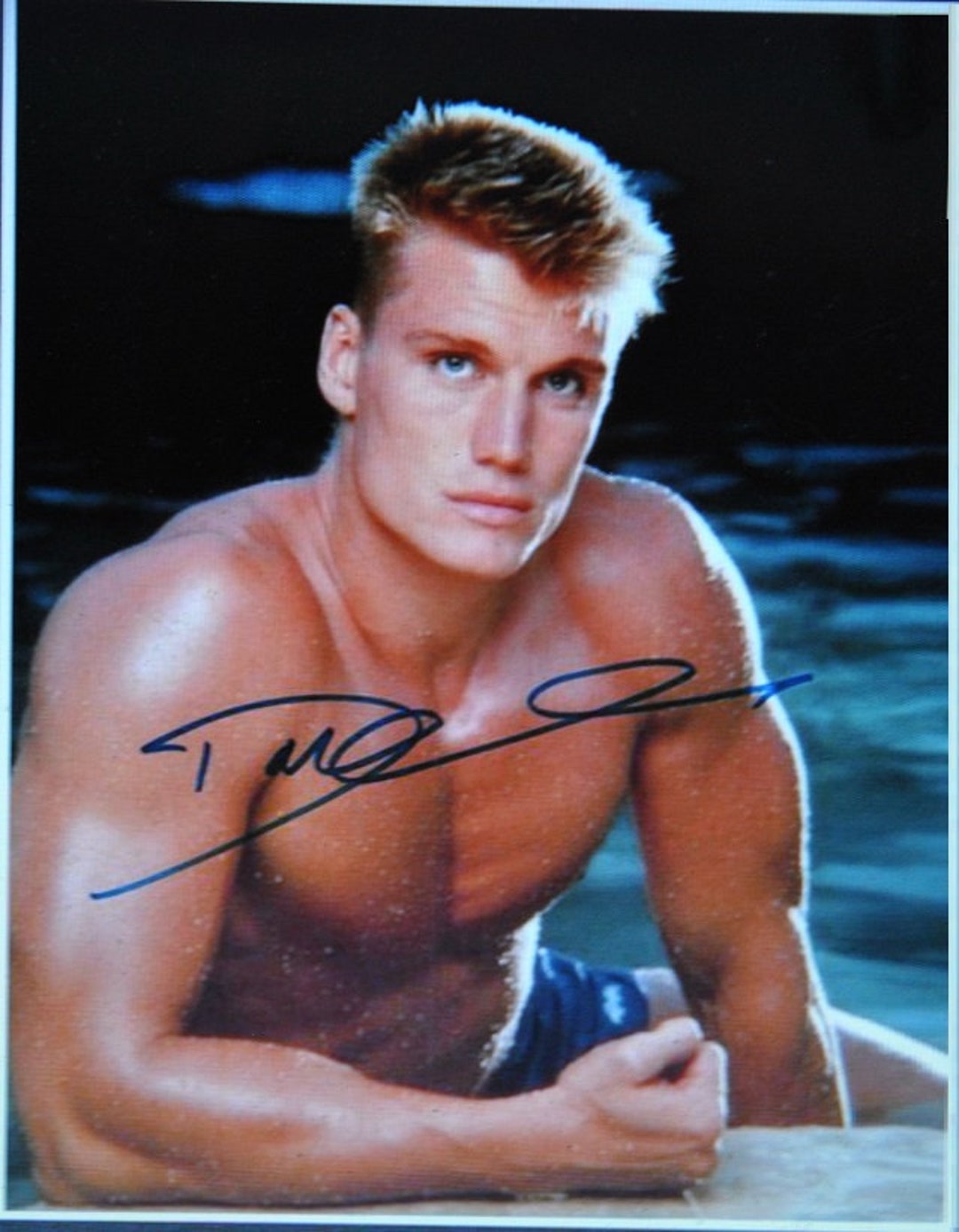 DOLPH LUNDGREN Signed Photo 4th Dan Black Belt in Kyokushin Karate ...