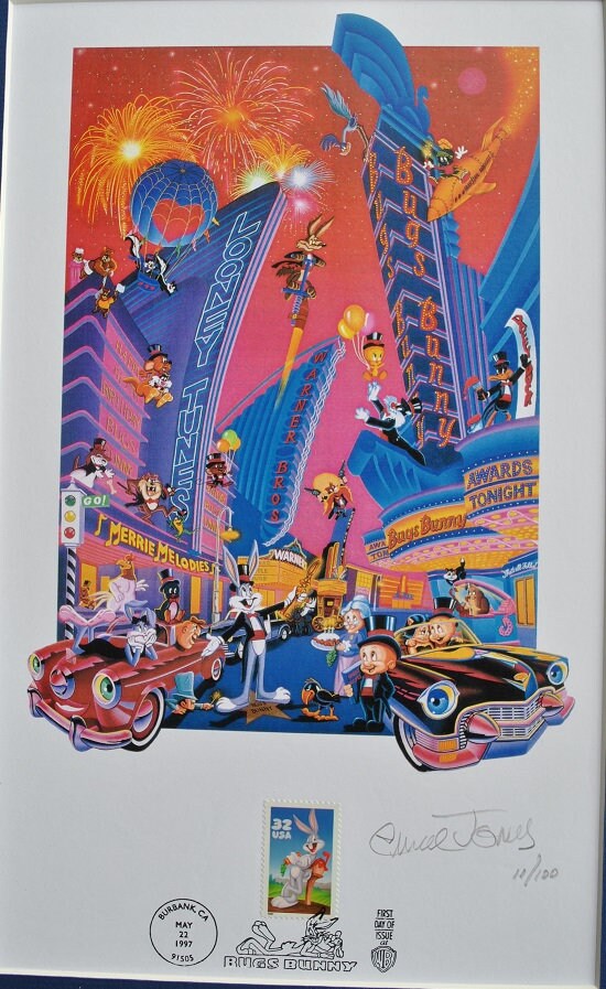 CHUCK JONES Signed Bugs Bunny & Looney Tunes Art 11x17 W/coa - Etsy