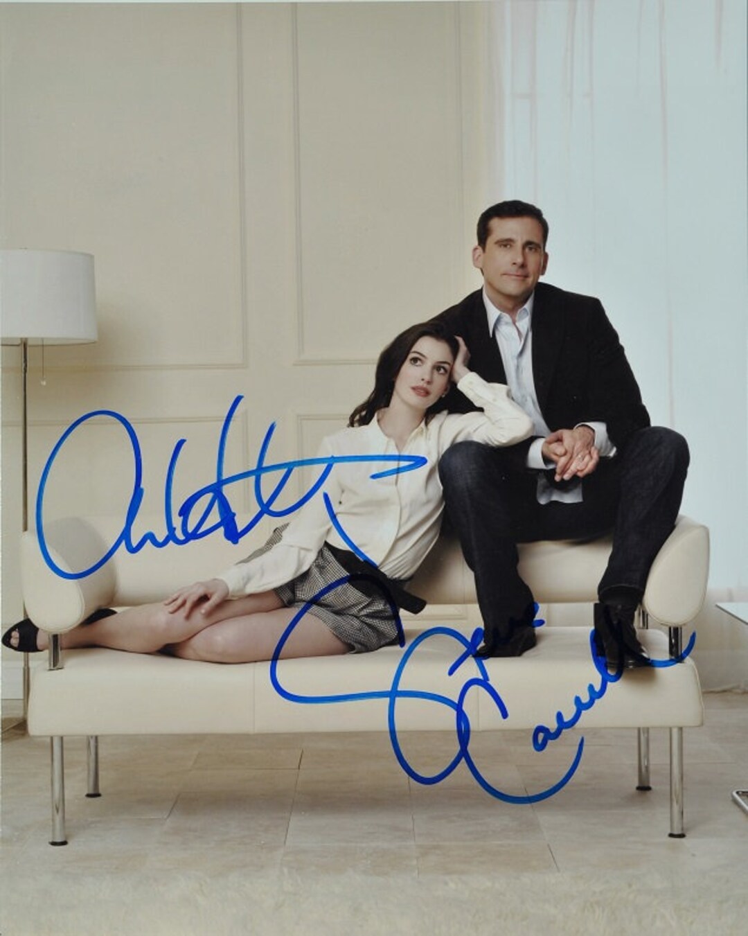 ANNE HATHAWAY & Steve CARRELL - Get Smart Cast Signed Photo X2 W/coa - Etsy