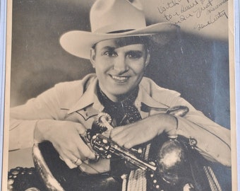 Gene Autry Signed Photo the Singing Cowboy W/COA - Etsy