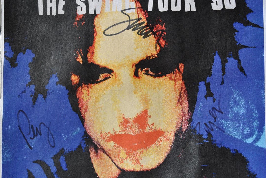 THE CURE Signed 1996 Concert Tour Poster X5 – Robert Smith, Simon ...
