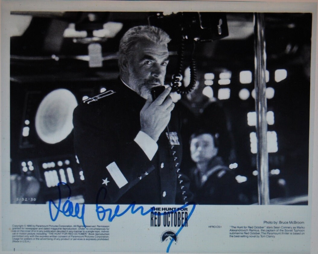 SEAN CONNERY Signed Photo the Hunt for Red October W/coa - Etsy