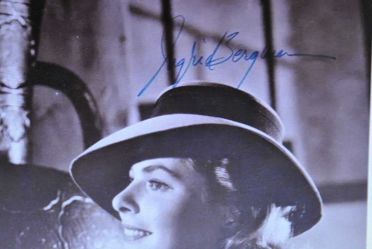 INGRID BERGMAN Signed Photo - Casablanca - for Whom the Bell Tolls W ...