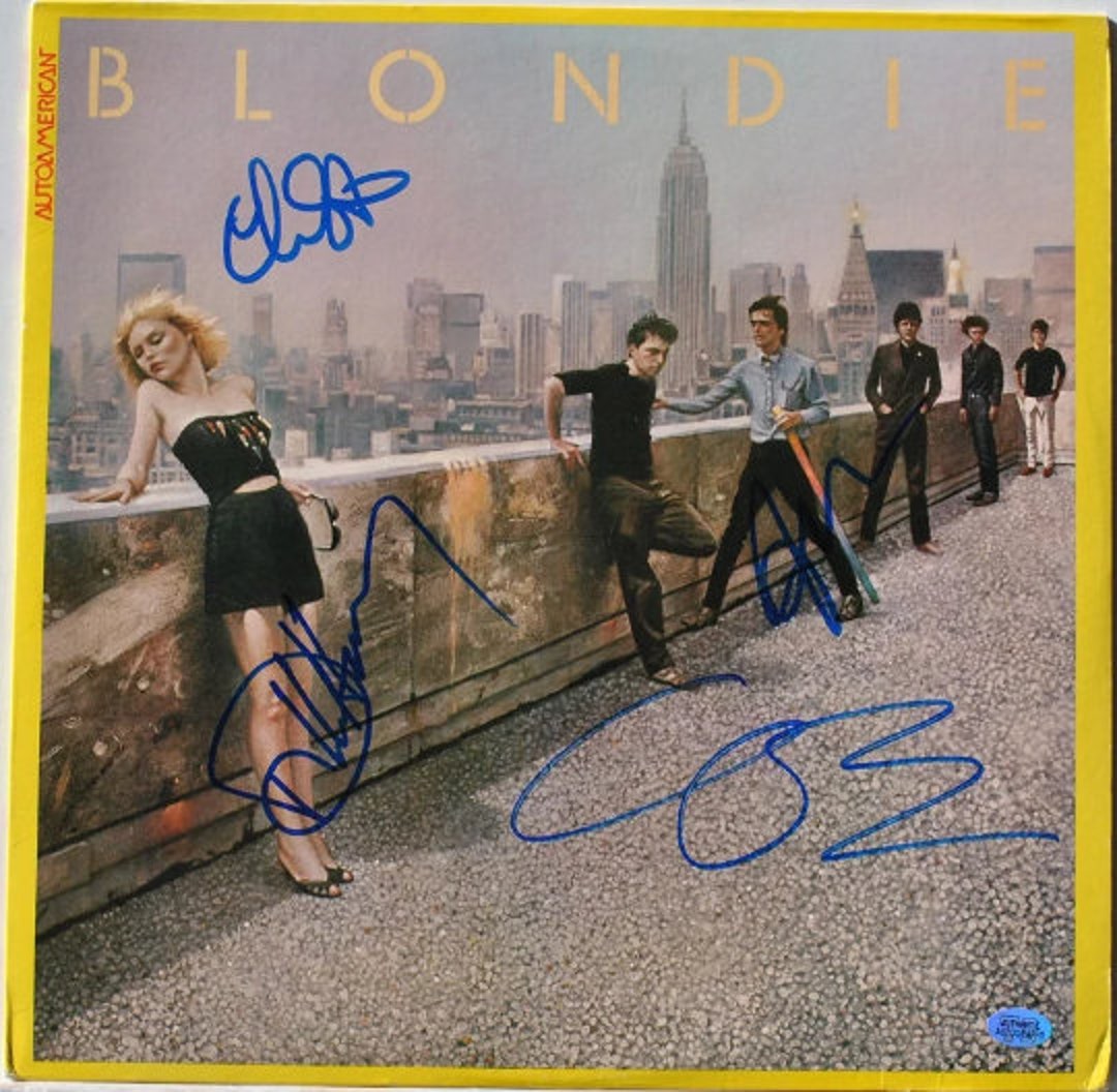BLONDIE- AUTOAMERICAN SIGNED Album X4 - Debbie Harry, Chris Stein, Clem ...