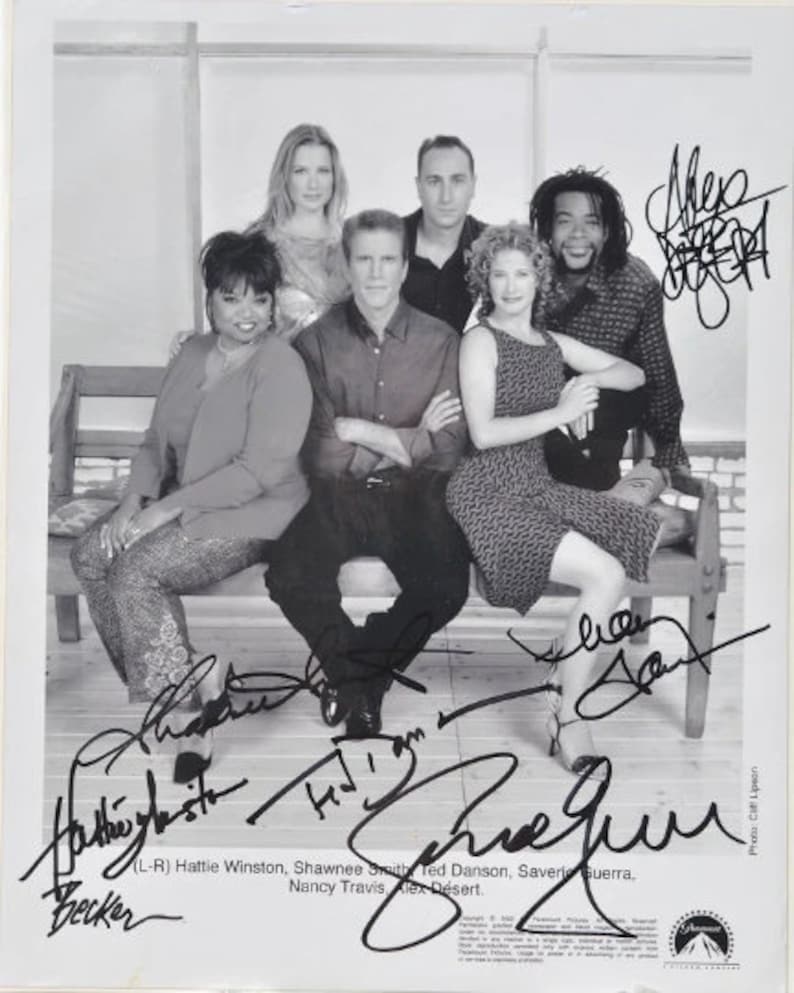 BECKER CAST SIGNED Photo X6 Ted Danson, Hattie Winston, Shawnee Smith ...