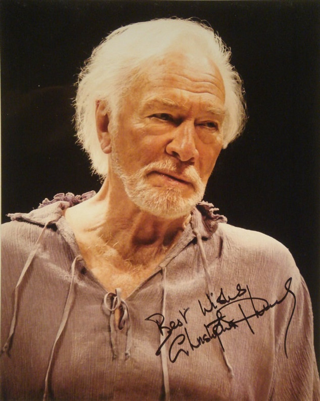 CHRISTOPHER PLUMMER Signed Photo Sound of Music, Malcolm X W/coa - Etsy