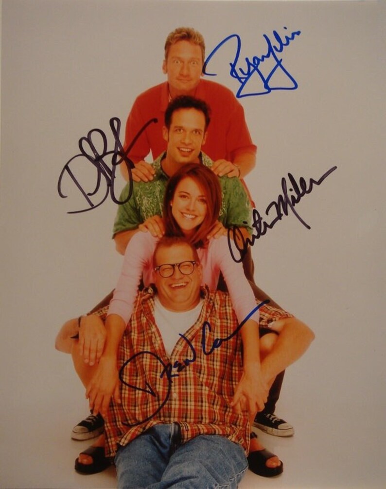 DREW CAREY SHOW Cast Signed Photo X4 - Ryan Stiles, Christa Miller + W ...