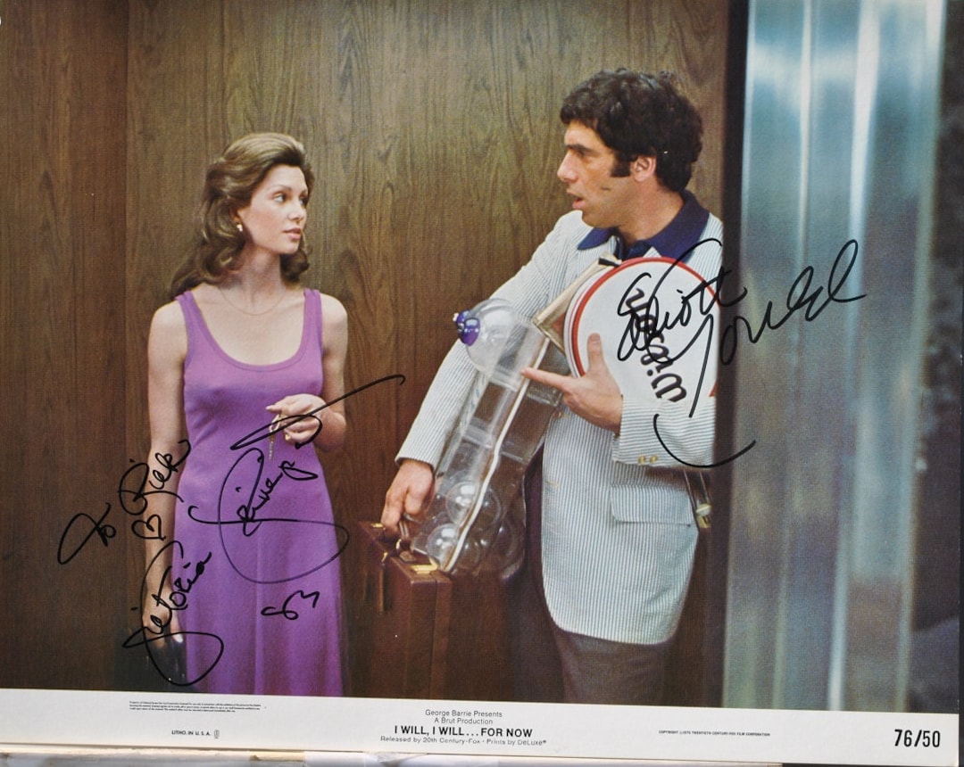 VICTORIA PRINCIPAL & ELLIOTT Gould Signed Photo - I Will, I Will... for ...
