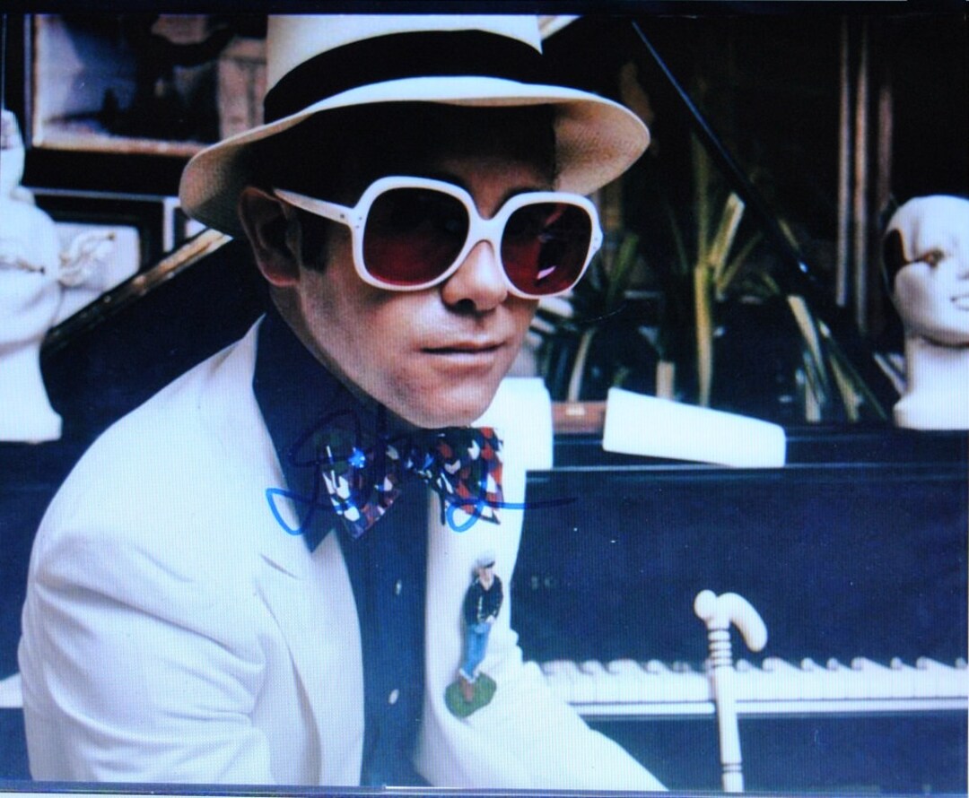 ELTON JOHN SIGNED Photo - Goodbye Yellow Brick Road W/coa - Etsy