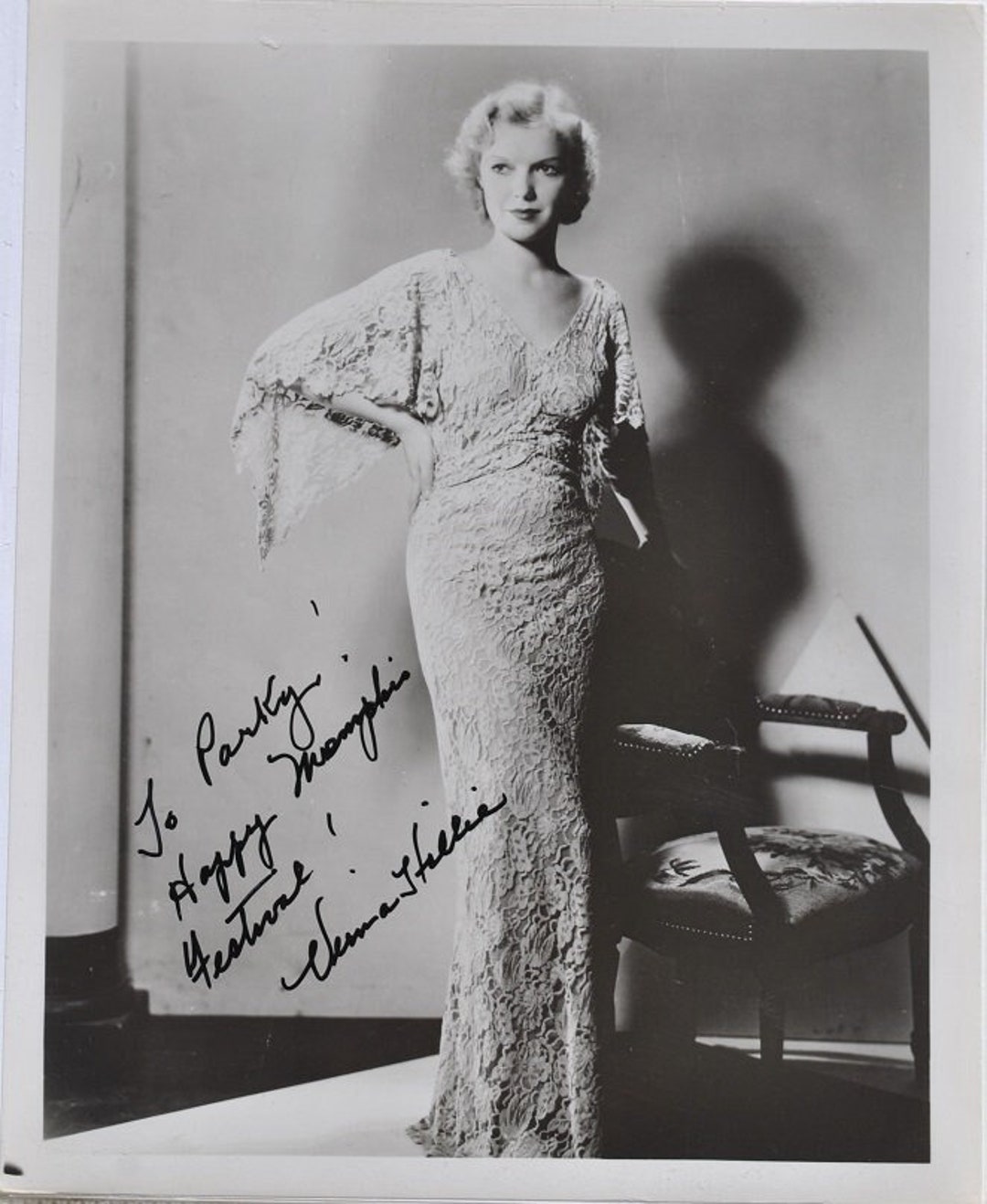 VERNA HILLIE Signed Photoo - Princess O'HARA W/coa - Etsy
