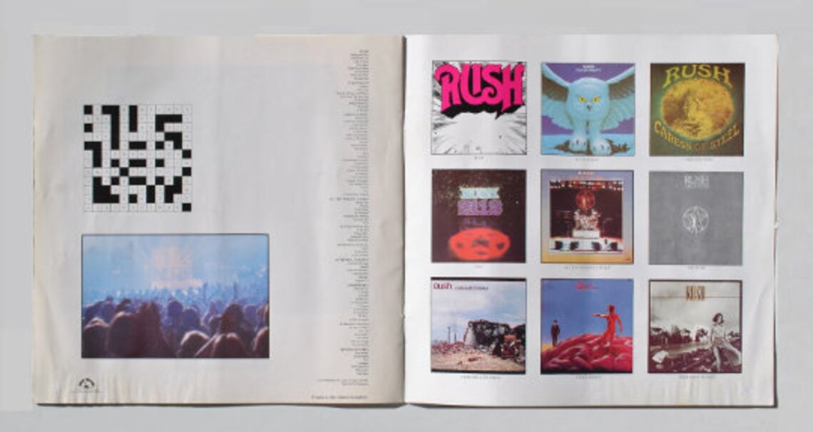RUSH MOVING PICTURES 1981...18 Page Tour Program Signed X3 - Etsy