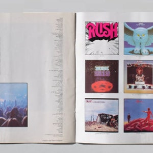 RUSH - MOVING PICTURES 1981...18 Page Tour Program Signed X3 W/coa - Etsy