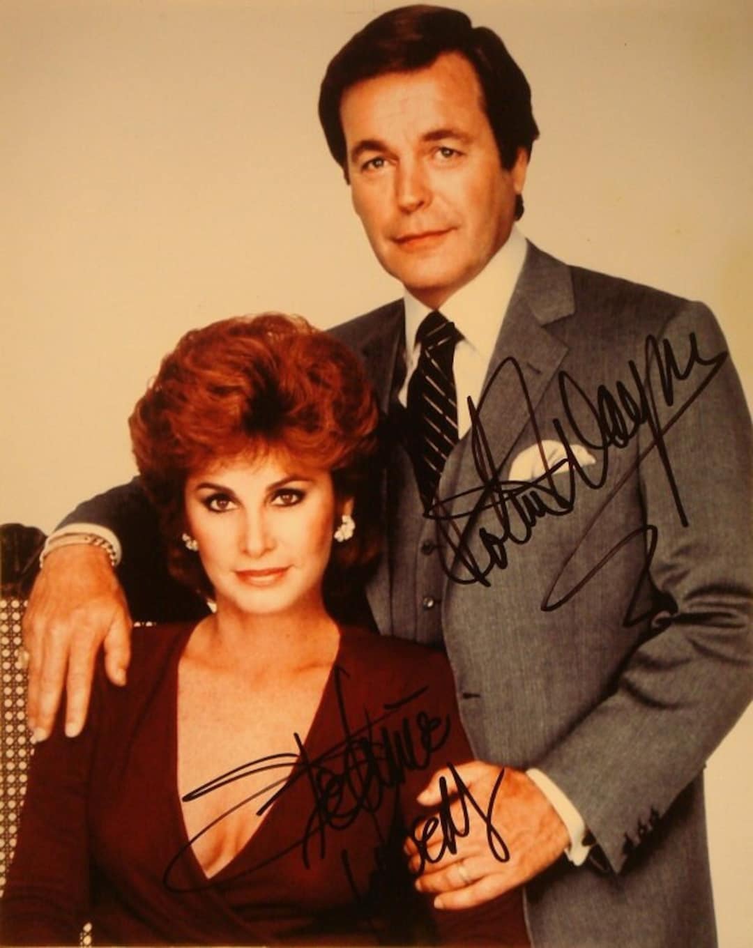 HART TO HART Cast Signed Photo X2 - Robert Wagner, Stefanie Powers W ...