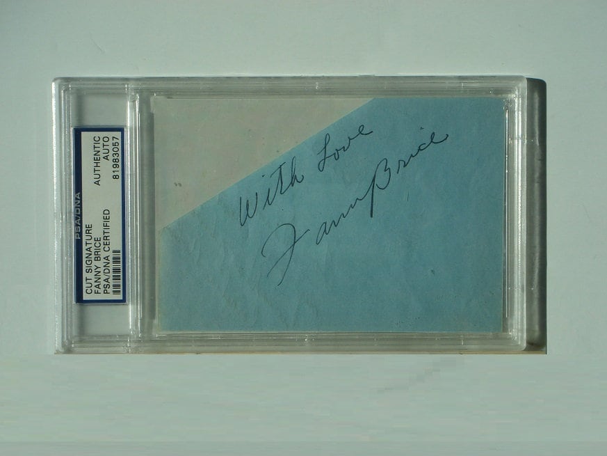 Fanny Brice Signed Page - the Baby Snooks Show, PSA/DNA W/coa - Etsy