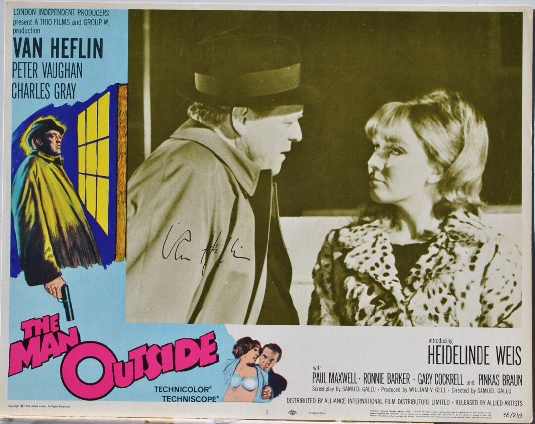 VAN HEFLIN SIGNED Photo - the Man Outside - 11"x 14" W/coa - Etsy