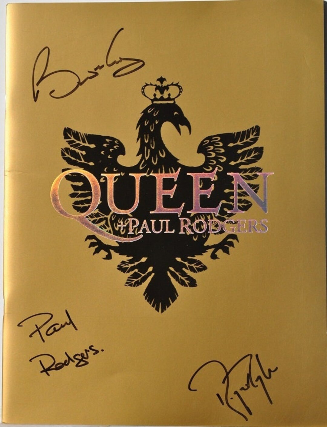QUEEN Signed Concert PROGRAMME X3 - Paul Rodgers, Brian May, Roger ...