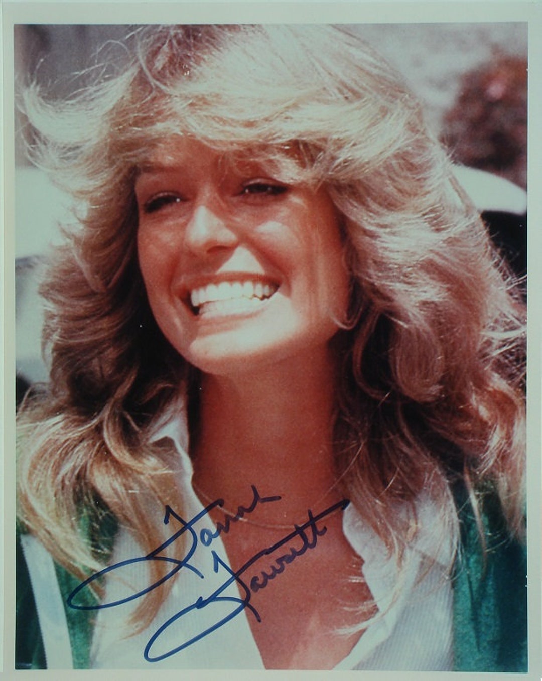 Farrah Fawcett Signed Photo Charlies Angels Lee Majors Wcoa Etsy 4299