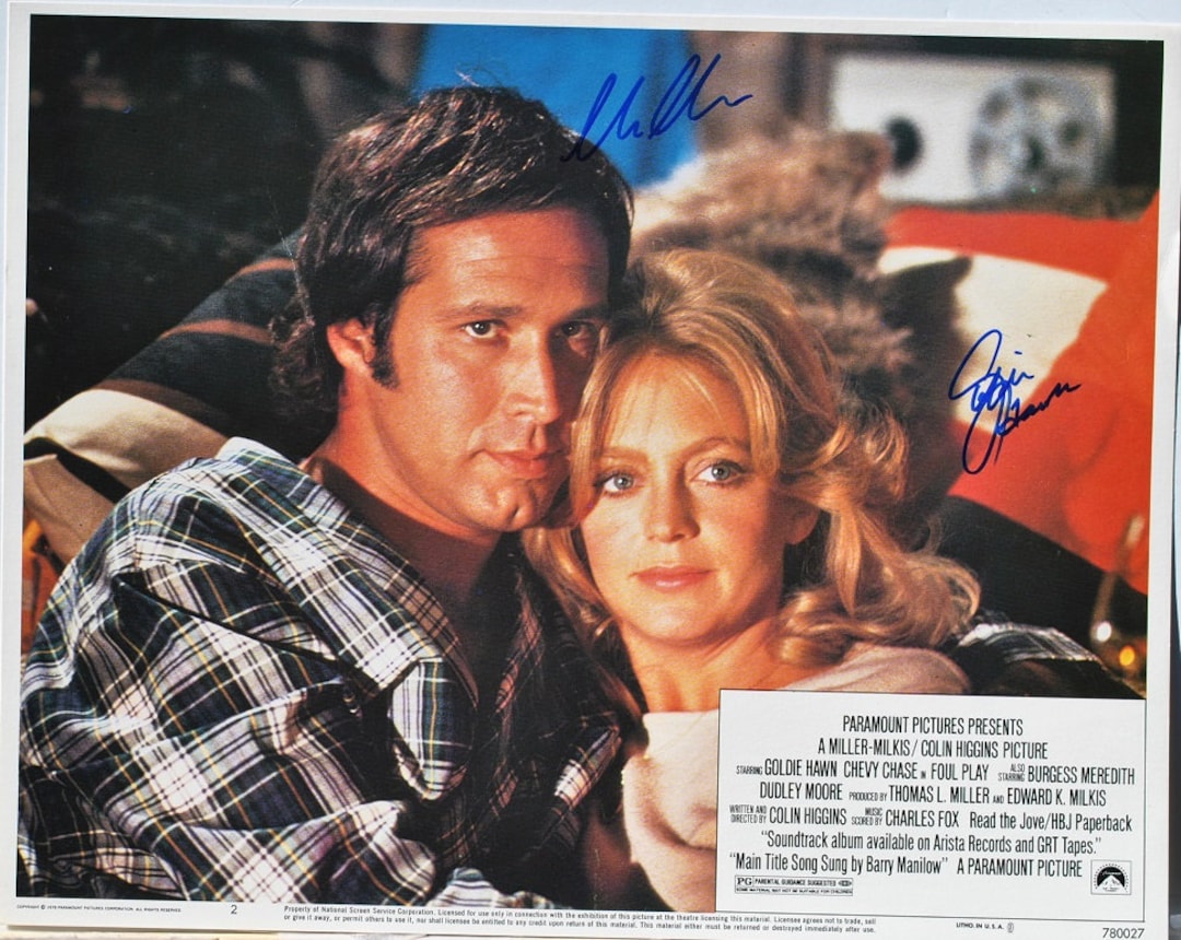 GOLDIE HAWN & CHEVY Chase Signed Photo - Foul Play - 11"x 14" W/coa - Etsy