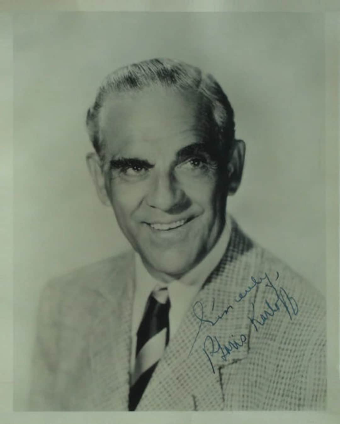BORIS KARLOFF SIGNED Autographed Photo - Frankenstein - the Mummy ...