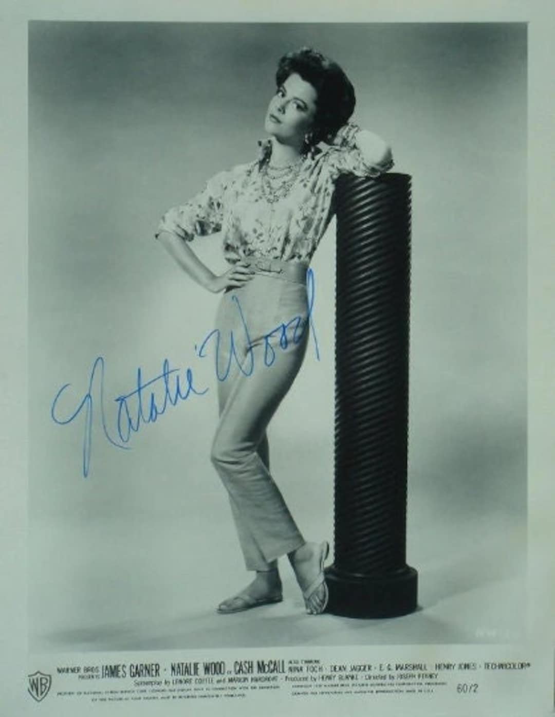 NATALIE WOOD SIGNED Autographed Photo - Cash Mccall - West Side Story ...