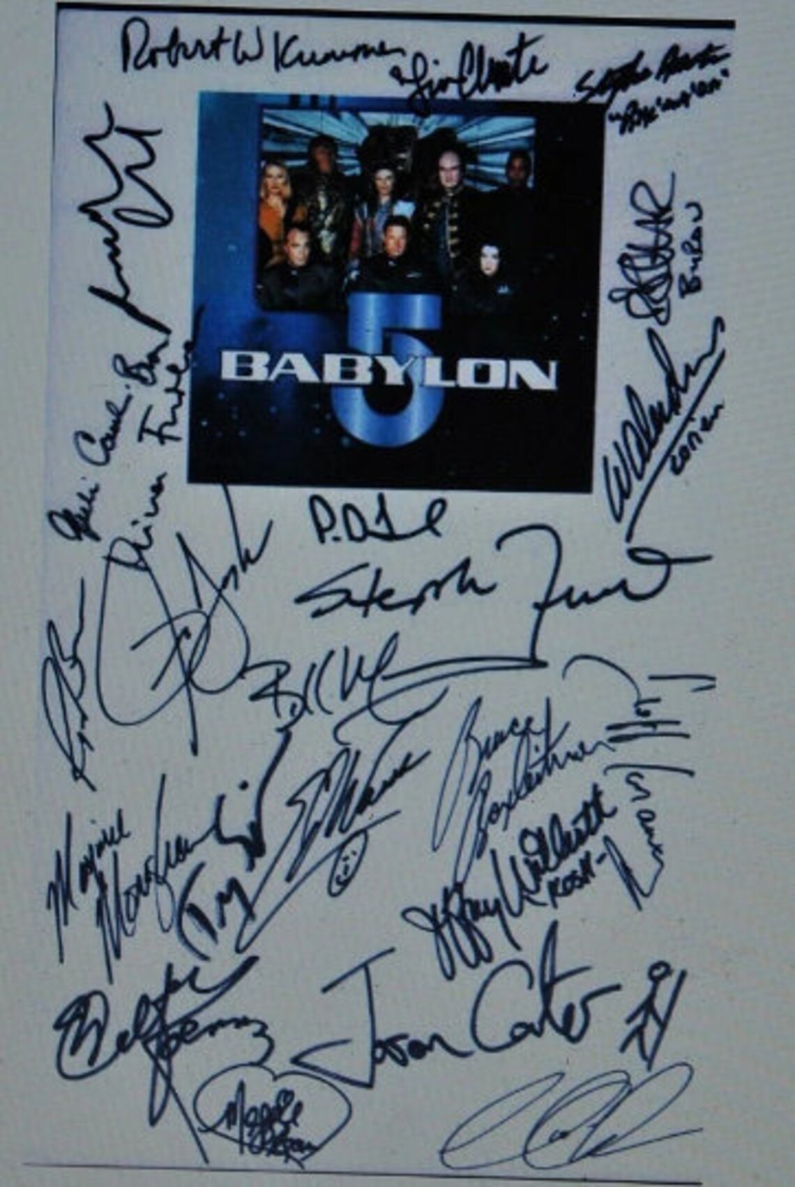 BABYLON 5 - Poster Signed by 25 Cast Members -very Rare- Hand-signed ...