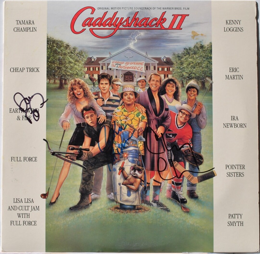CADDYSHACK CAST SIGNED Album X3 - Chevy Chase, Dan Aykroyd, Jackie ...