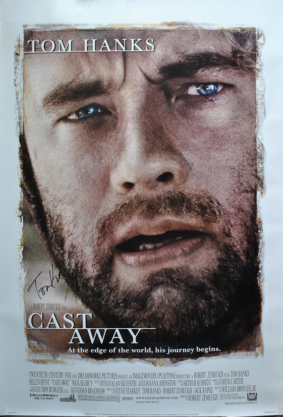 TOM HANKS - CAST Away Signed Movie Poster 27"x 40" W/coa - Etsy