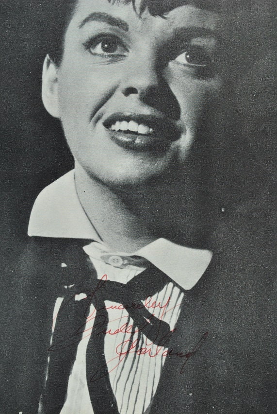 JUDY GARLAND Signed Photo the Story of Judy Garland W/coa - Etsy