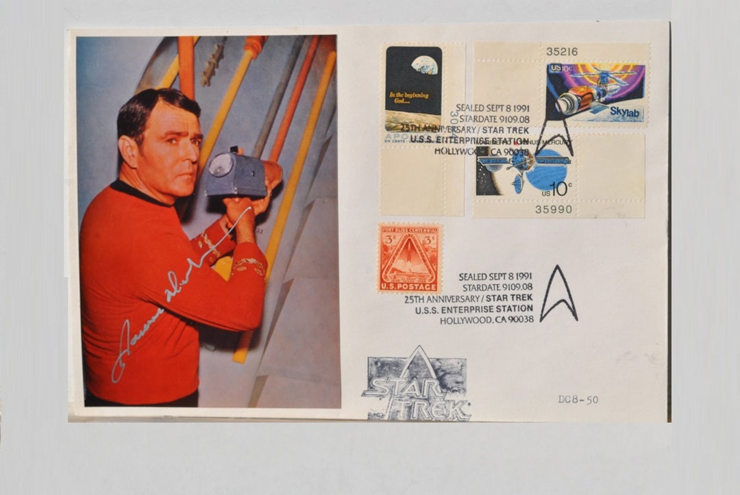 STAR TREK - James Doohan Signed Cachet - Usps FDC Envelope W/coa - Etsy