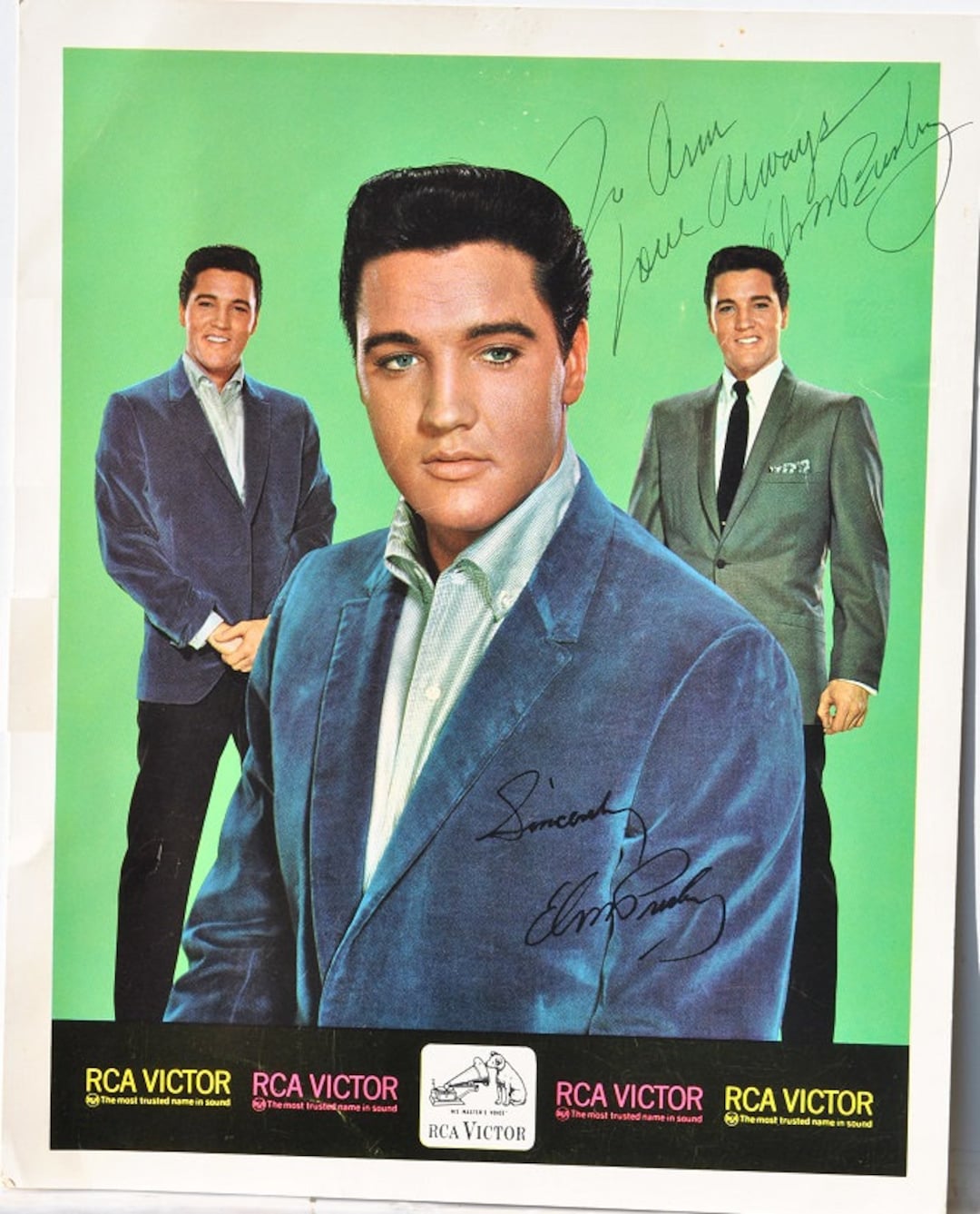 ELVIS PRESLEY Signed Autographed PHOTO Ad W/coa - Etsy