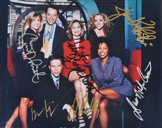 Ally Mcbeal Cast Signed Photo X6 Calista Flockhart Jane Etsy