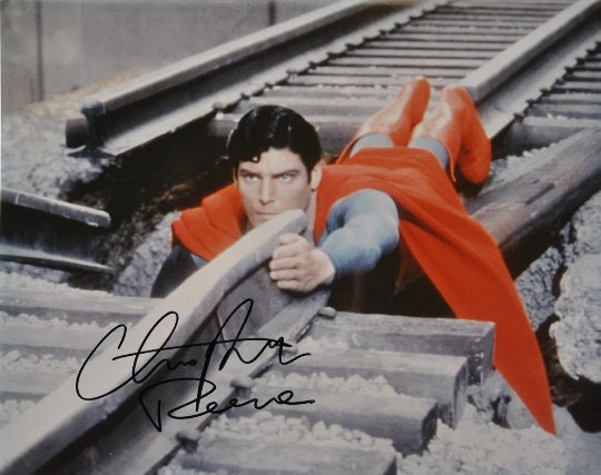 CHRISTOPHER REEVE Signed Autographed Photo SUPERMAN W/coa - Etsy