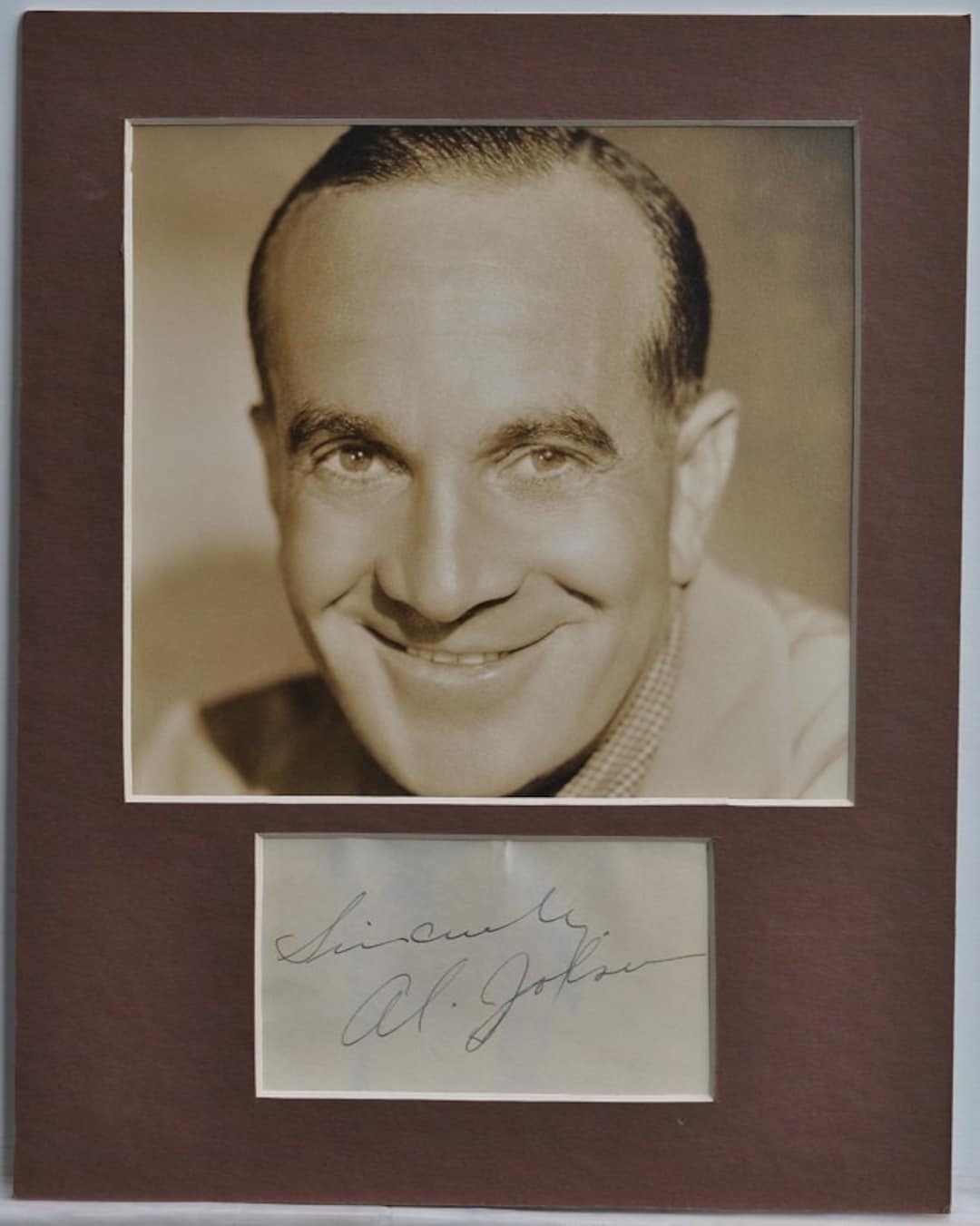 AL JOLSON Signed Page & Photo - the Jazz Singer - W/coa - Etsy