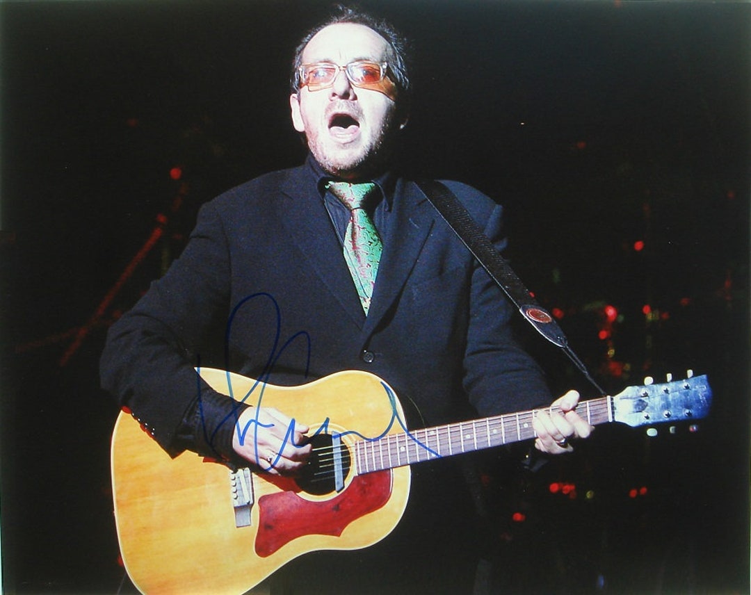 ELVIS COSTELLO SIGNED Photo - the Attractions 11"x 14" W/coa - Etsy