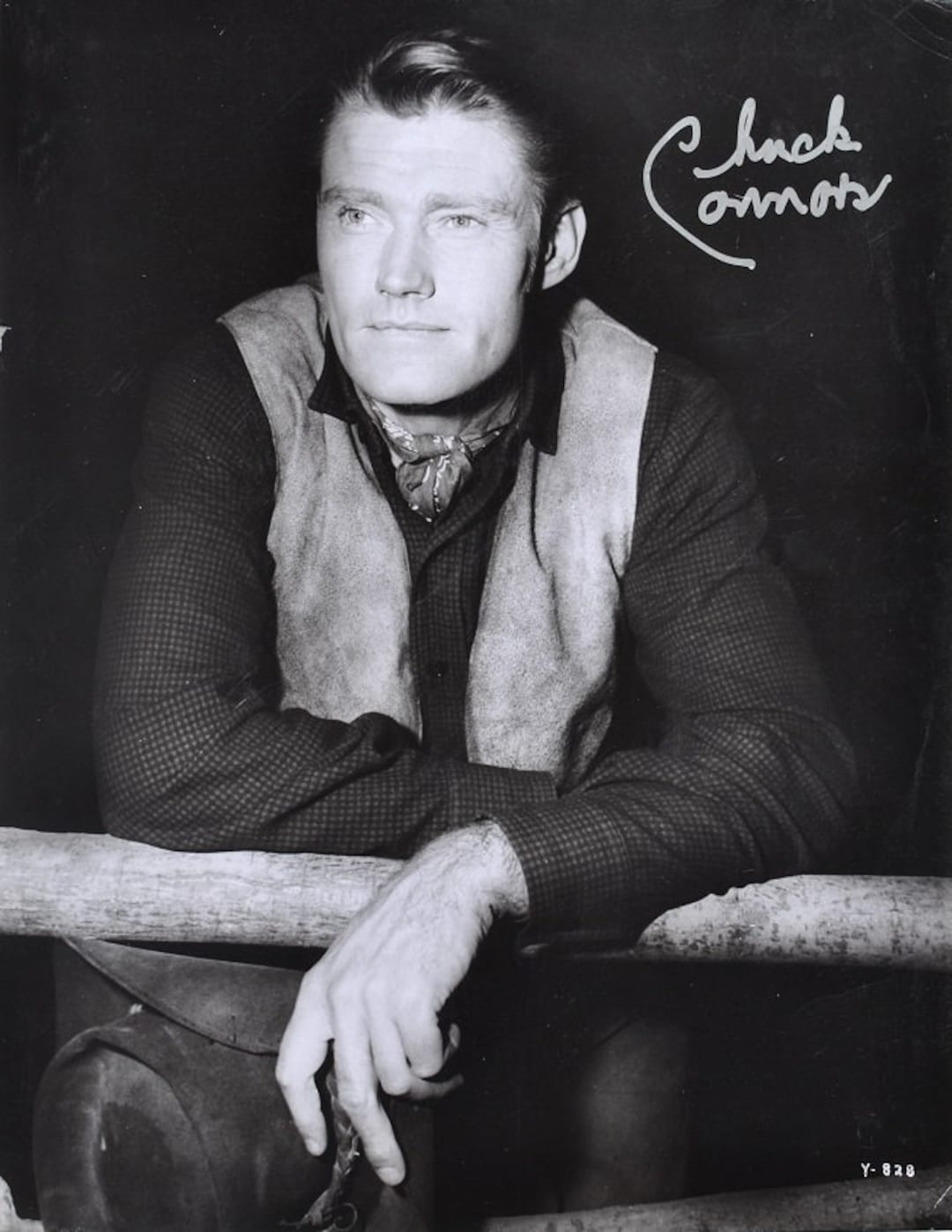 CHUCK CONNORS Signed Photo - the Rifleman 11"x14" W/coa - Etsy