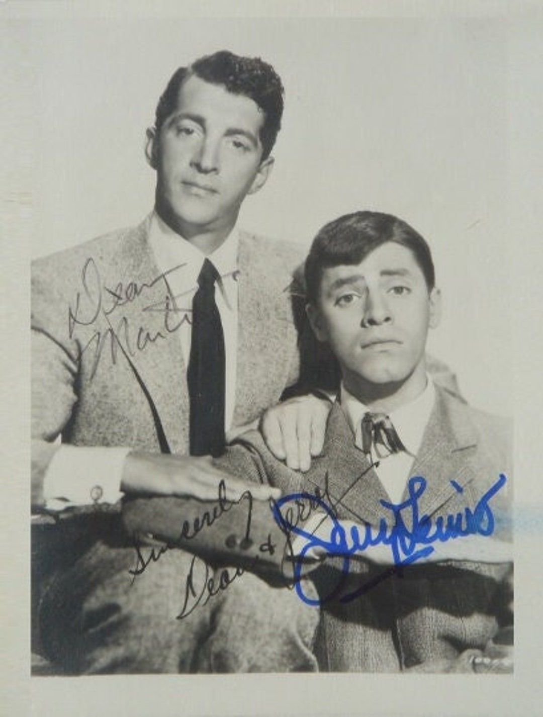 DEAN MARTIN & Jerry LEWIS Signed Autographed Photo X2 - Martin and ...