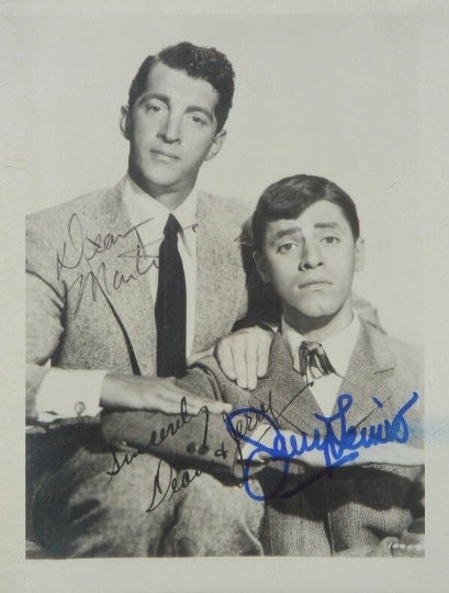DEAN MARTIN & Jerry LEWIS Signed Autographed Photo X2 - Martin and ...