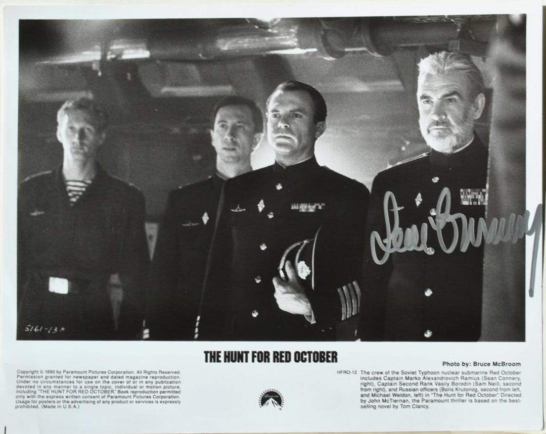 SEAN CONNERY Signed Photo – the Hunt for Red October W/coa - Etsy