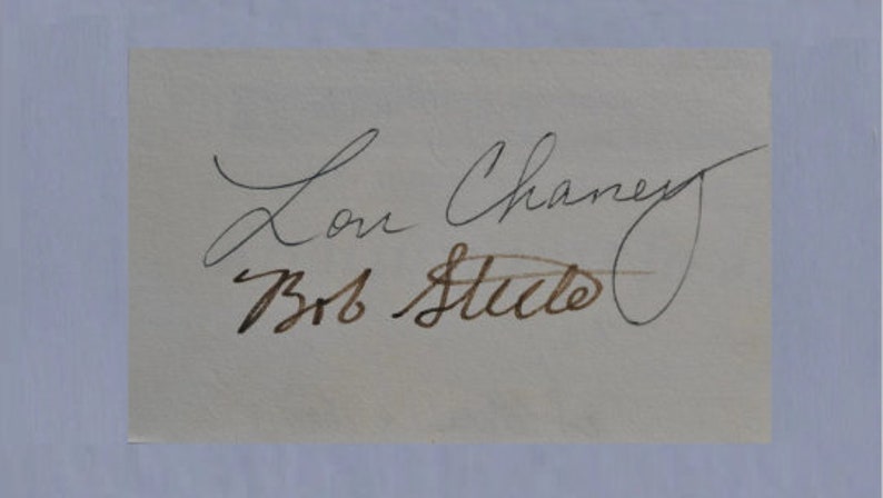 LON CHANEY Jr. & Bob Steele Signed Photo X2 - of Mice and Men W/coa - Etsy