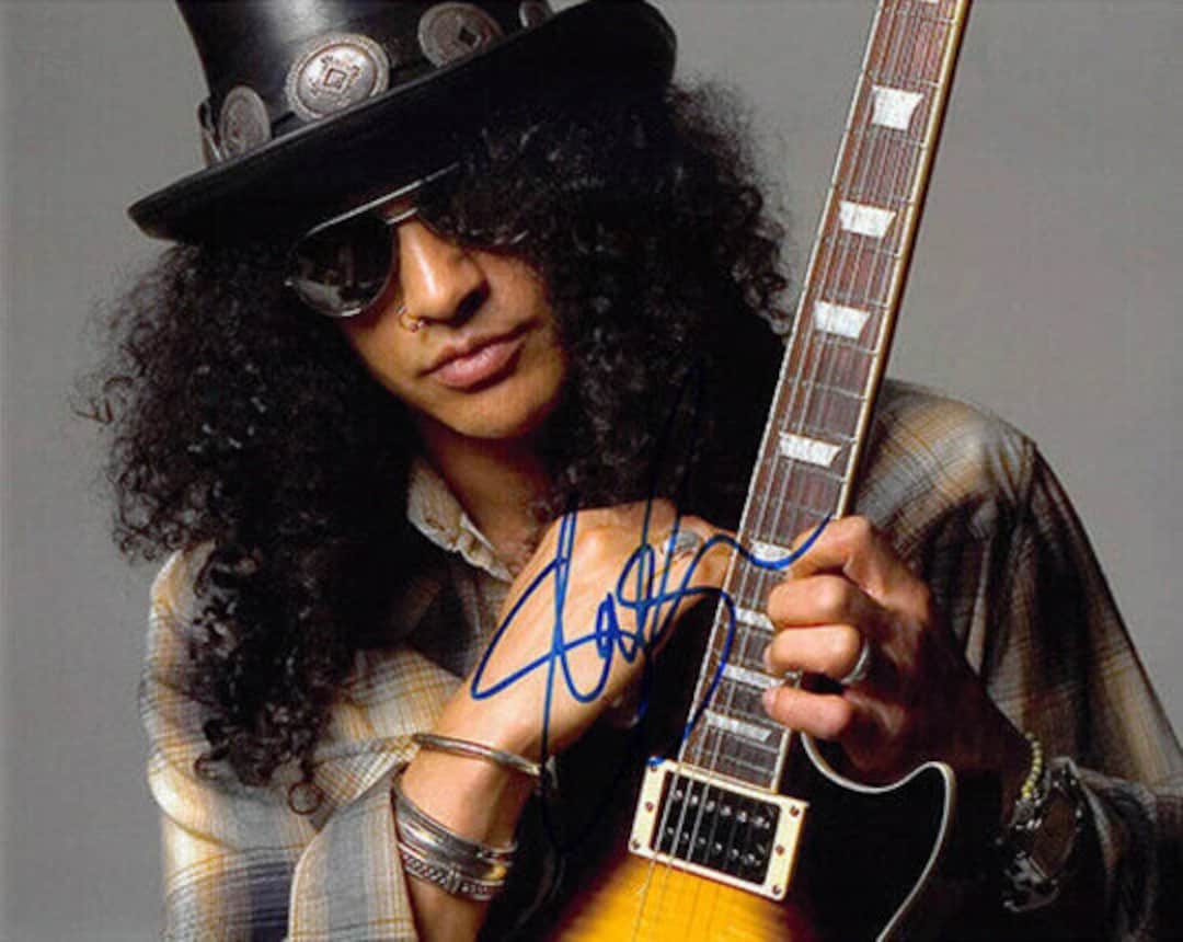 SLASH - Guns N Roses - Hand-signed - Autograph 8x10 Photo W/coa - Etsy