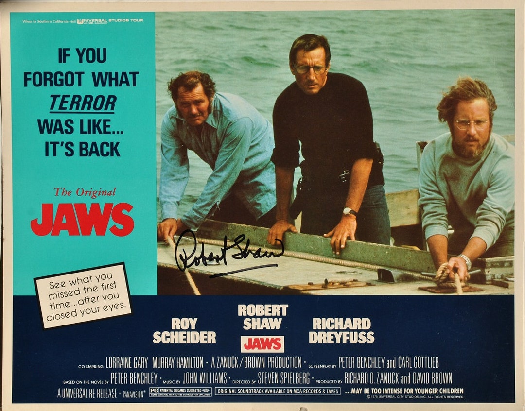 ROBERT SHAW Signed Autographed Photo JAWS 11x14 - Etsy
