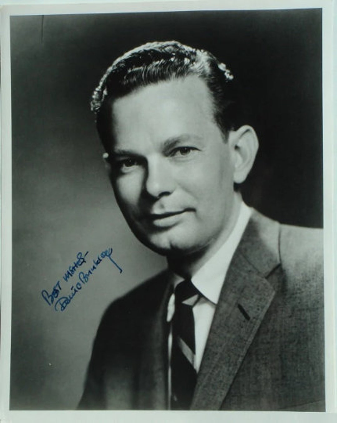 DAVID BRINKLEY SIGNED Photo - Nbc Nightly News, the Huntley–brinkley ...